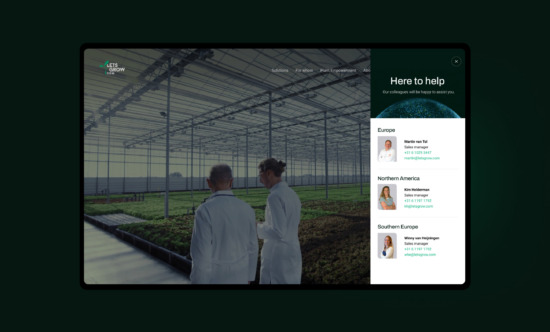 Website voor LetsGrow • Studio Brabo