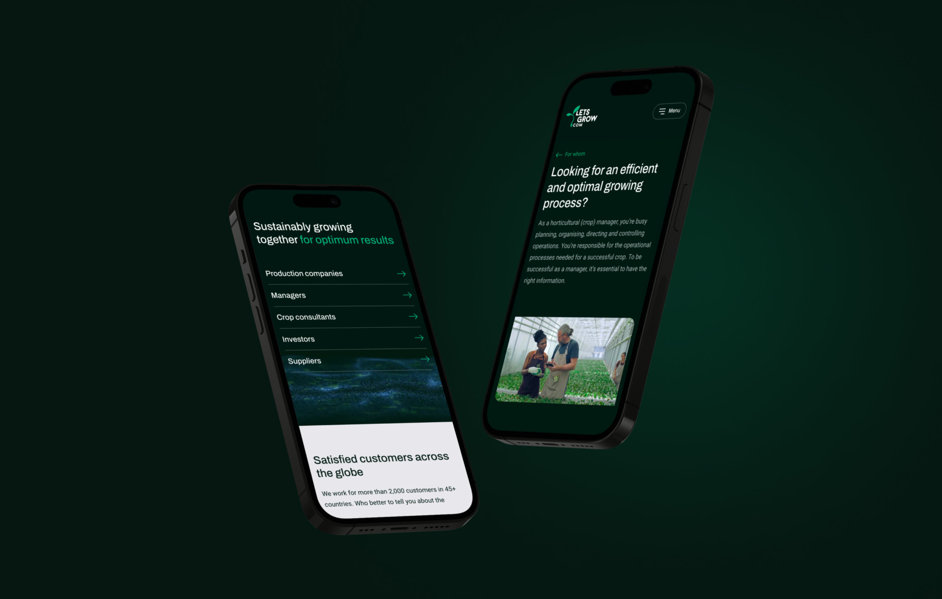 Website voor LetsGrow • Studio Brabo